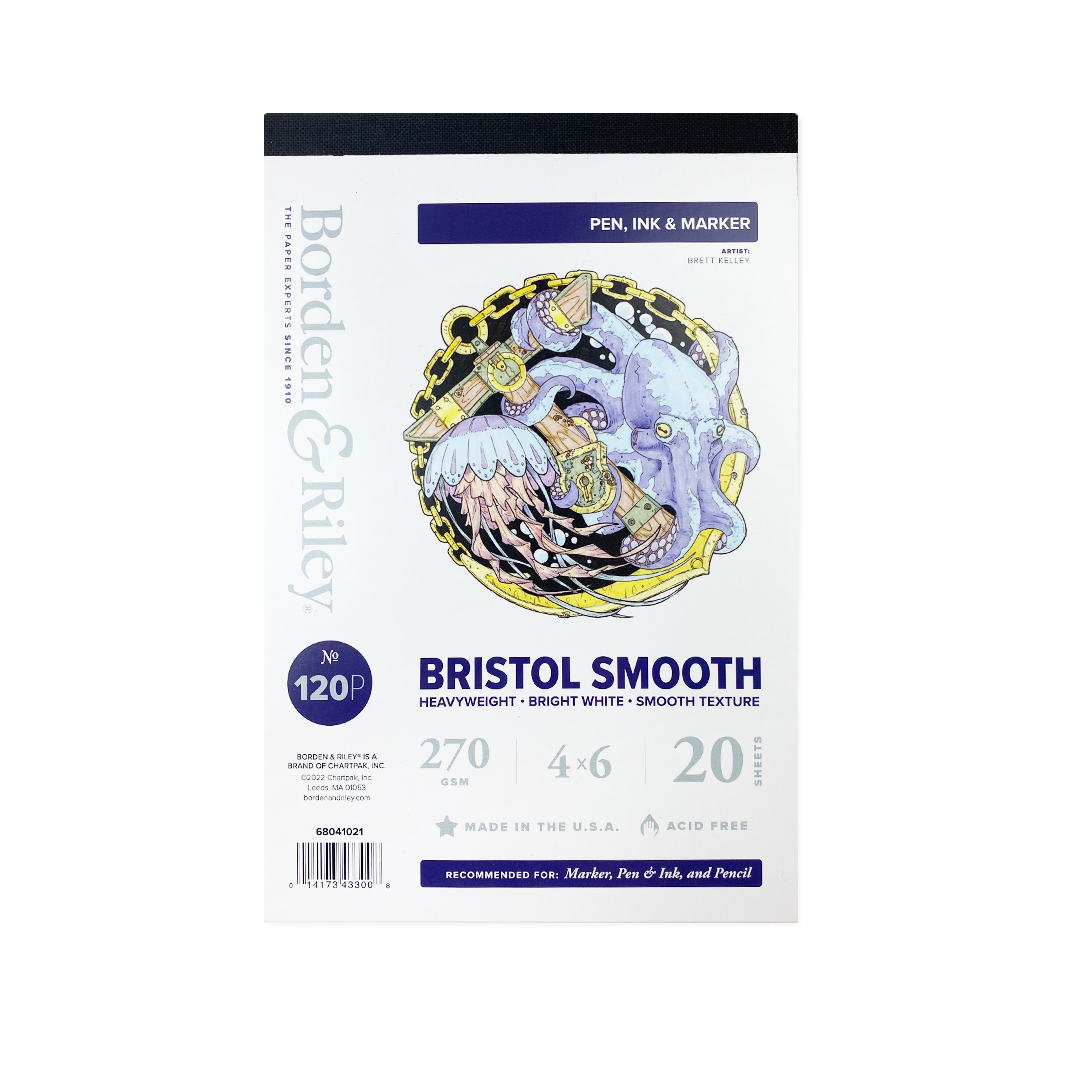 Borden & Riley 120P Bristol 4x6--20 sheets – ShopSketchBox