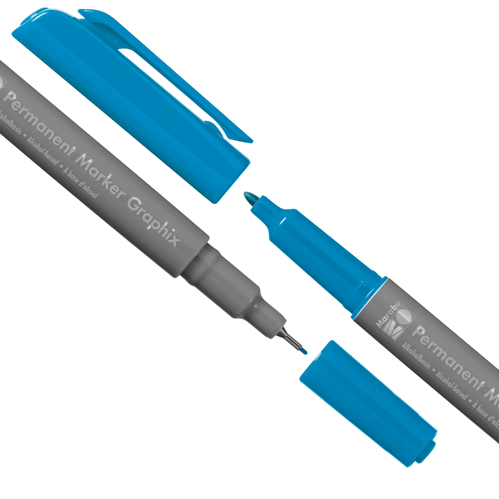 Marabu Graphix Permanent Marker 4 Set-of customer curated colors by Sk ...